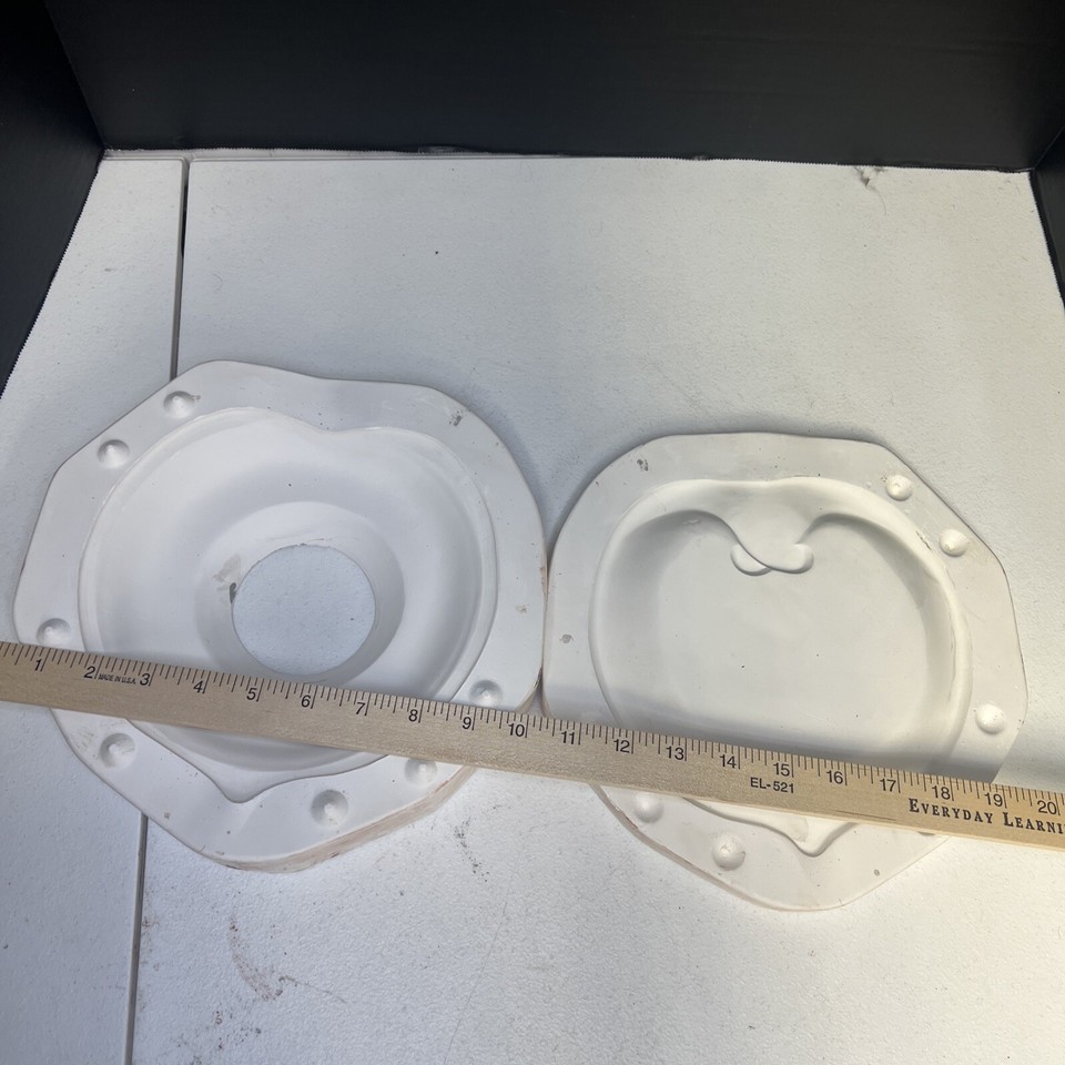 Ceramic Cast Casting Mold. Labeled Heart Saucer Plate C-875 | eBay