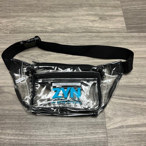 Zyn Nic Pouches Fanny Pack Waist Bag Strap Shoulder Clear Plastic Cig ...