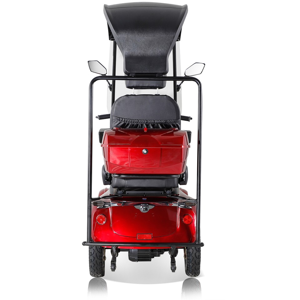 800W Four Wheel Mobility Scooter w/ Windshield for Senior&Adults 500lbs ...