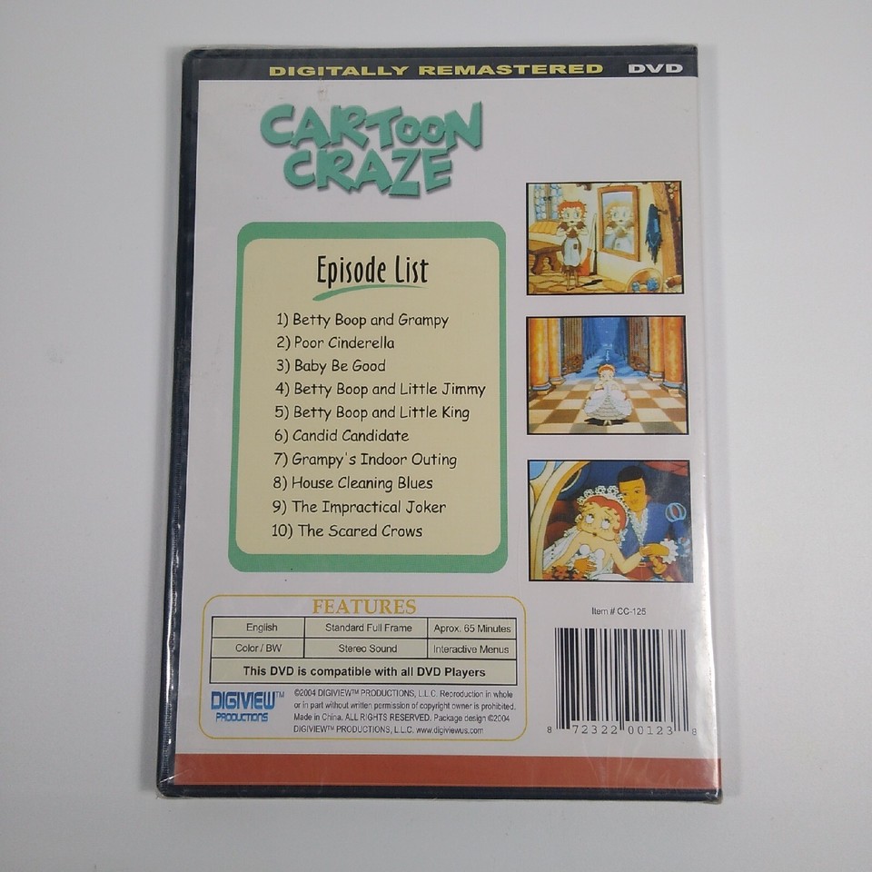 Cartoon Craze Presents Betty Boop and Grampy DVD Bugs Bunny Falling ...