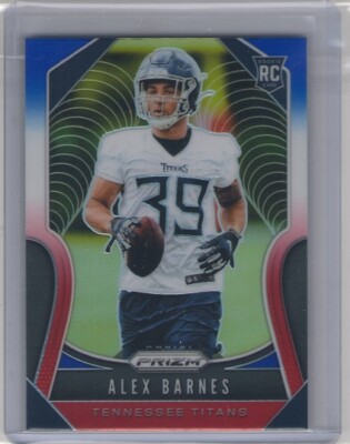 ALEX BARNES 2019 Panini Prizm RC Rookie RED WHITE BLUE #377 TITANS ...