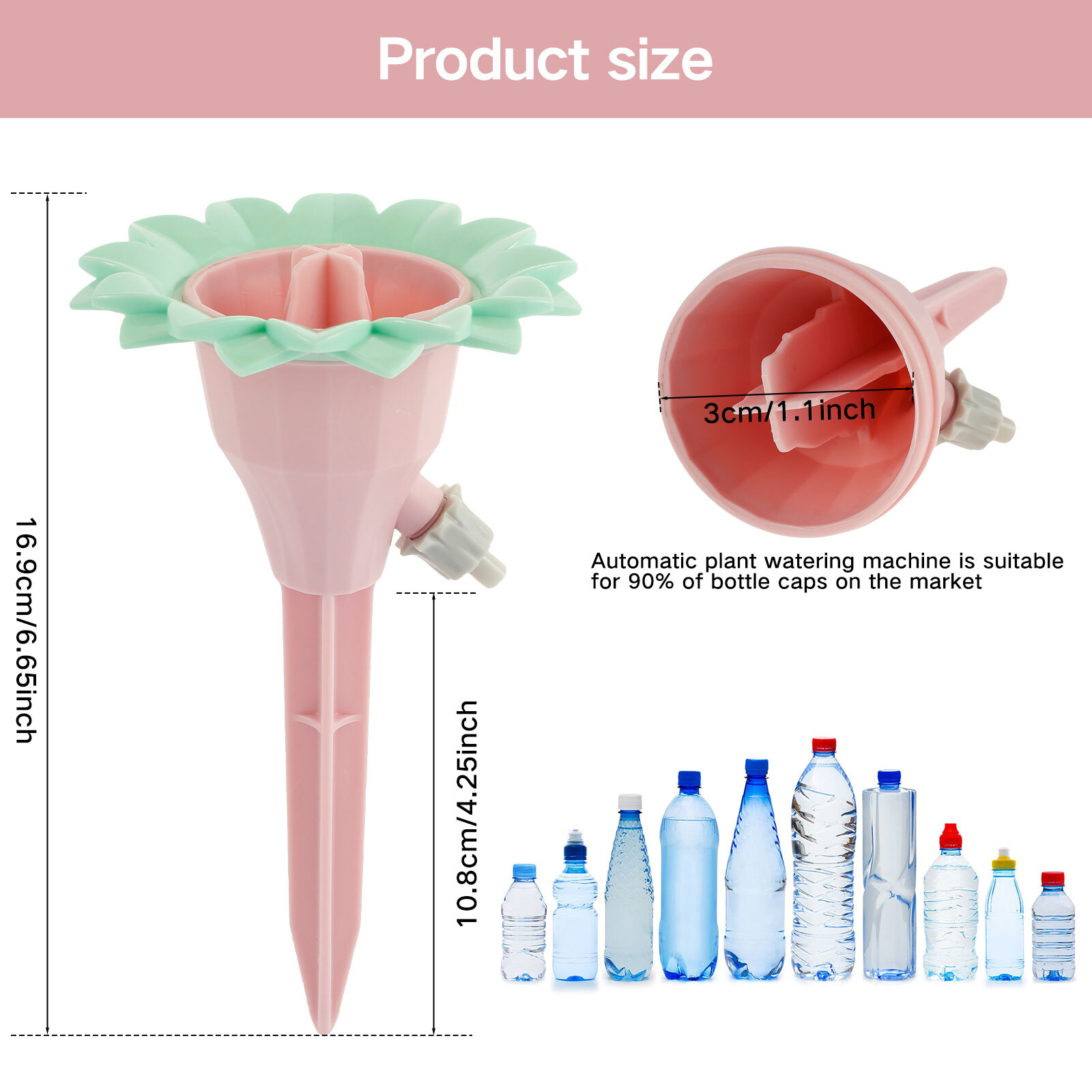 12Pcs Self Watering Spikes Automatic Plant Watering Devices with Water ...