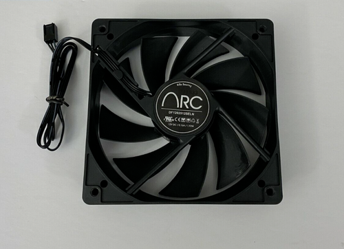 3x ARC 120mm Black Computer Case Fans 12V DC 0.16A 1.92W DF1202512SELN ...