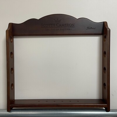 Scotty Cameron Authentic 4 Putter Wood Rack Wall Display Limited ...