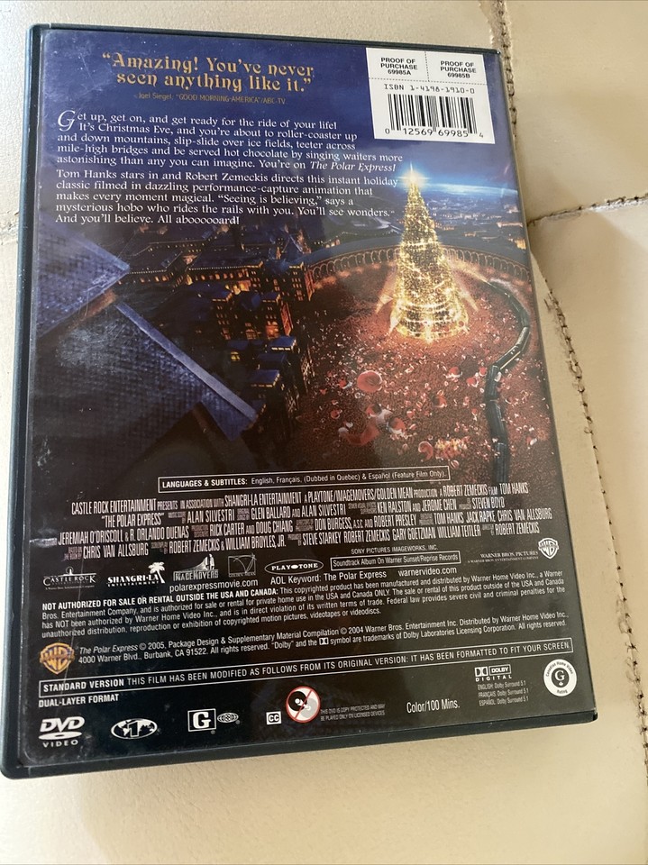 The Polar Express (DVD, 2005, Full Frame) 12569699854| eBay