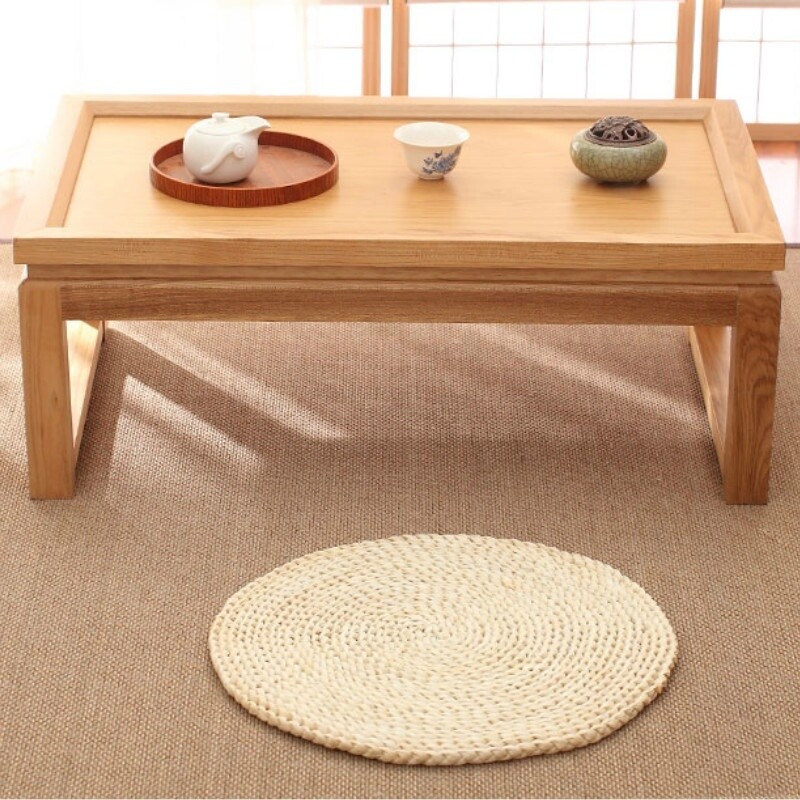 Eco Corn Husk Cattail Hassock Round Pad Mat Tatami Floor Chair Seat ...