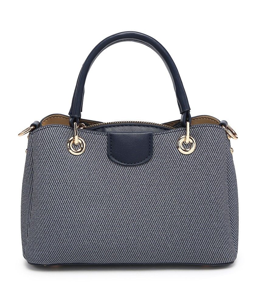 Boutique Denim Smart Woman Small Tote Shoulder handbag 3 compartments ...