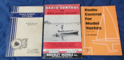 3 VINTAGE BOOKS RADIO CONTROL PLANE & BOAT MODELS TRANSPORTATION | eBay