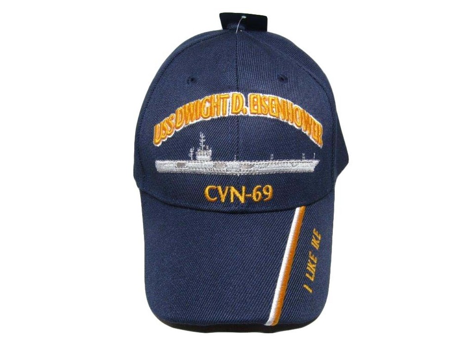 US Navy USS Dwight Eisenhower CVN-69 Battleship Embroidered Cap CAP550S ...
