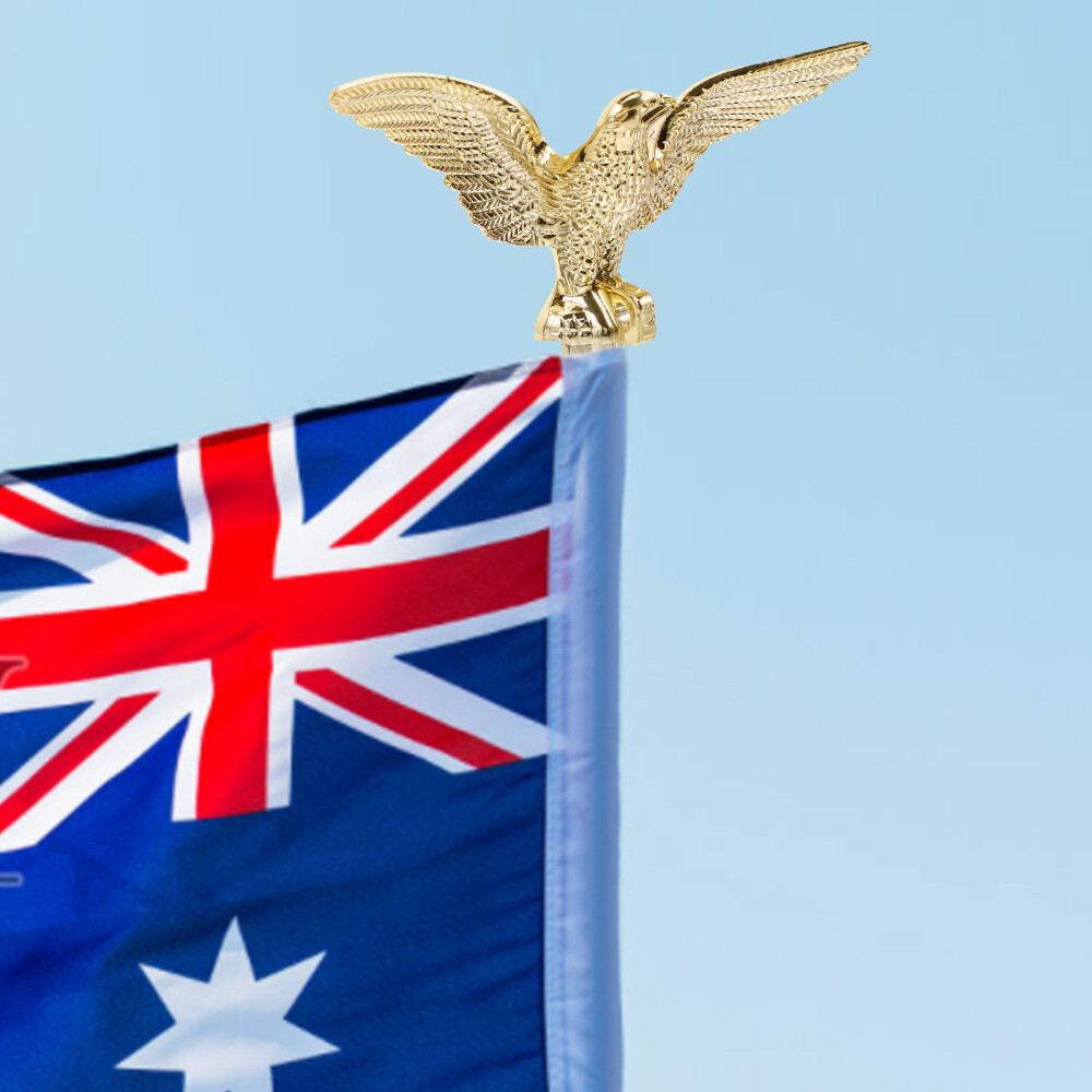 Flagpole Eagle Plastic Flags outside Finial Topper Ornament | eBay