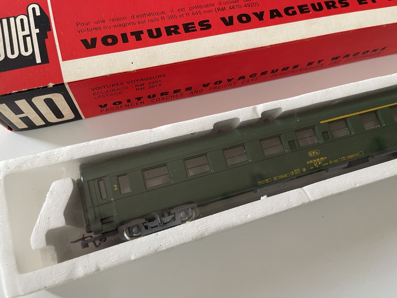 Jouef 5761 1st/2nd class CFL Luxembourg Railways Gauge HO New Original ...