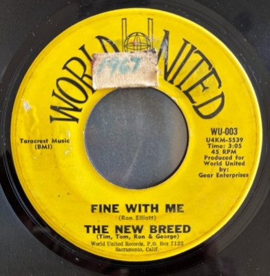 GARAGE The New Breed - Fine With Me / The Sound Of The Music (VG) | eBay