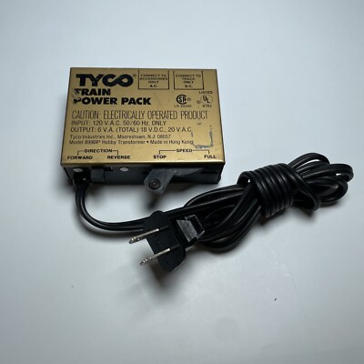 Vintage TYCO HO Scale Electric Power Pack Model 899BP Hobby Transformer ...
