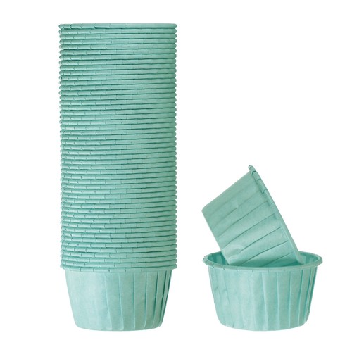Blue Green Cupcake Baking Cups, 50Pcs 3.5oz Paper Cupcake Liners ...