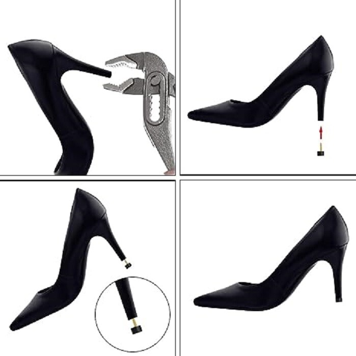 6pc SHOE REPAIR HIGH HEEL TIPS STILETTO REPLACEMENT DOWELS | eBay