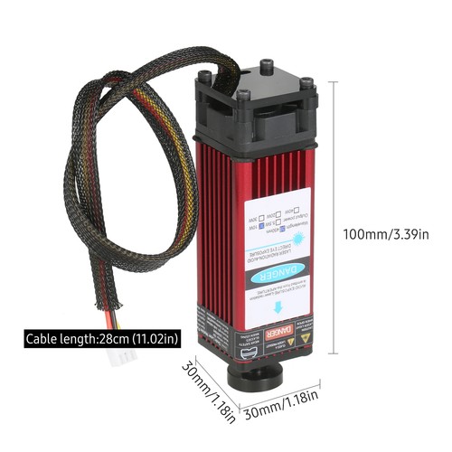 5500mW 10W 20W 30W 40W Laser Module 450nm Engraving Laser Head Metal ...