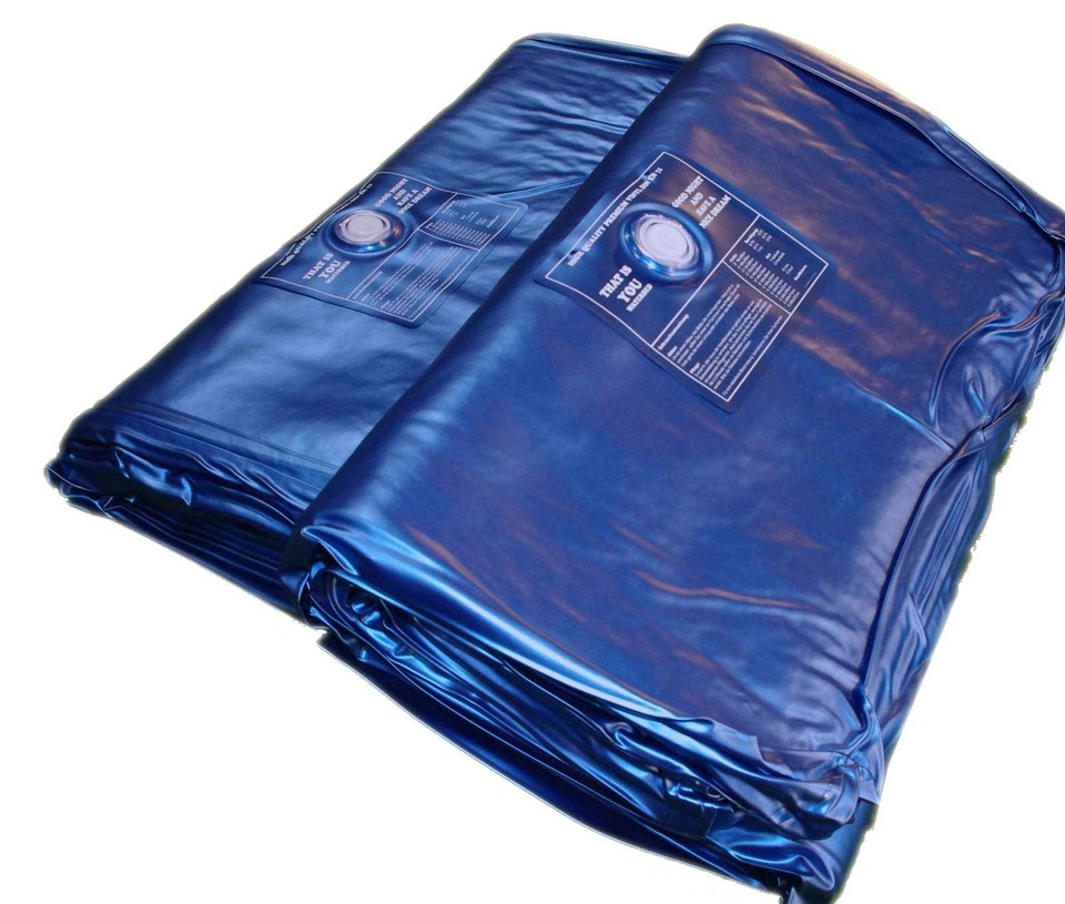 Boxspring Optik Wasserbett "Edinburgh" komplett, Komforthöhe, Mesamoll ...