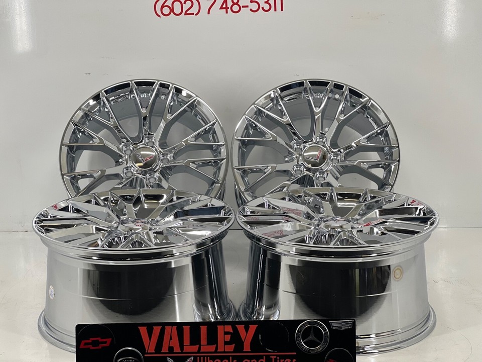 18" 19" Chrome Chevrolet Corvette C3 C4 C5 C6 C7 Rims 19" x10 18"x 9 | eBay