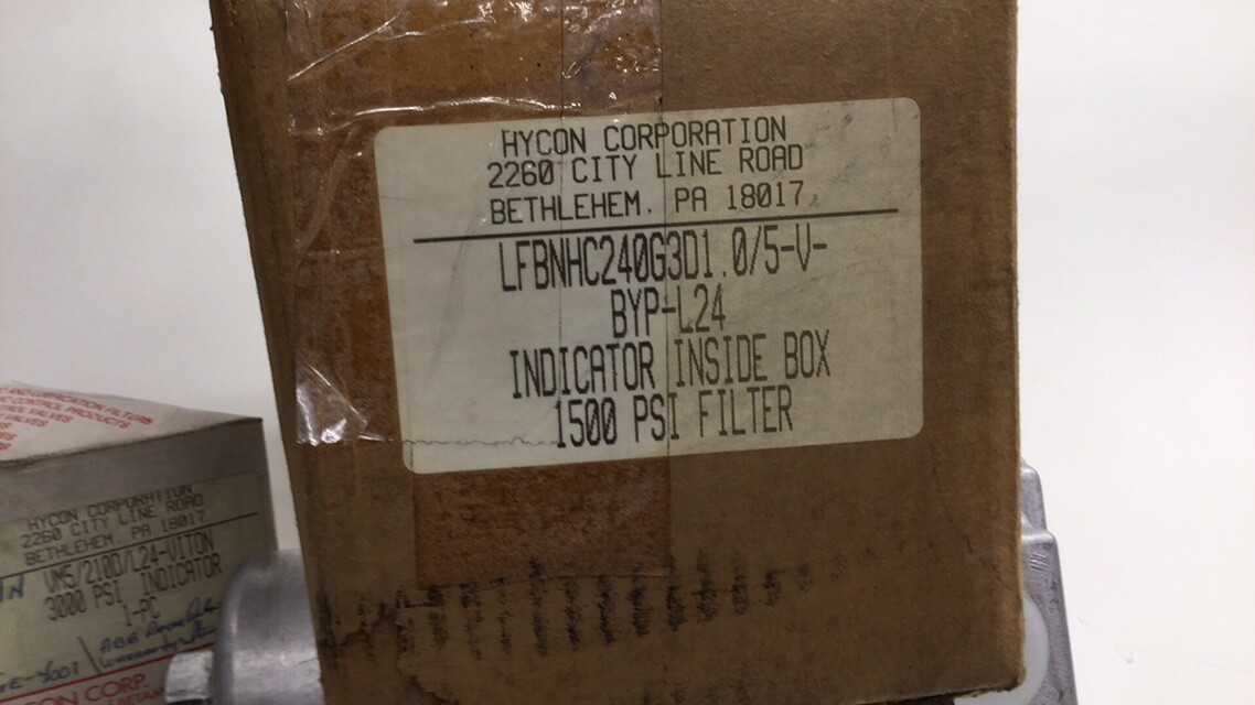 Hycon LFBN/HC240G3D1.0/5-V-BYP-L24 Filter Assy with Indicator 1500psi ...