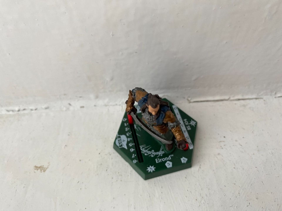 LORD OF THE RINGS COMBAT HEX MINIATURES ELROND BS 104 GAME PIECE FIGURE ...