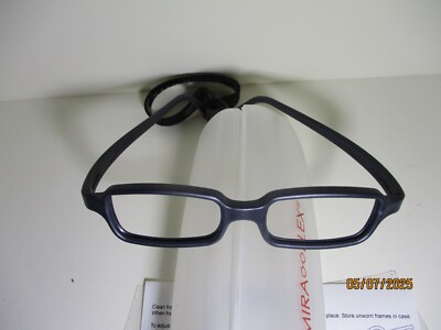 MiraFlex New Baby J Eyeglass Frame 42-16-130 Charcoal Gray with strap ...