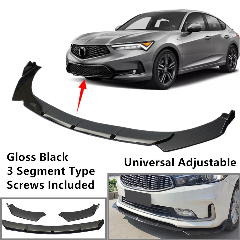Universal 3 Segment Type Fit For Acura Integra 2023-24 Front Bumper Lip ...