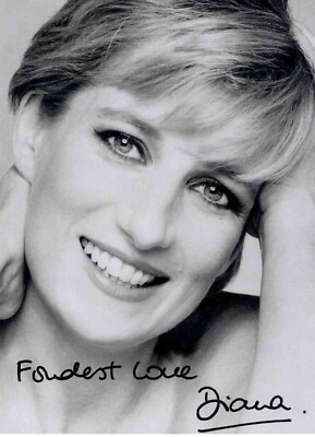 Lady Diana Autograph Lady Di UK Autograph Princess Of Wales Princess | eBay