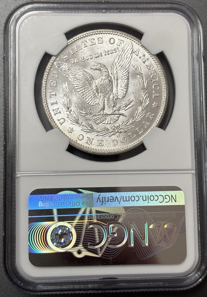 1904 O Morgan Silver Dollar NGC MS63 Blast White 🔥 Cartwheel Luster | eBay