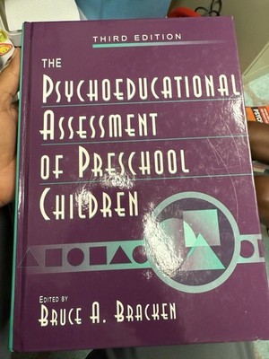 Psychoeducational Assessment of Preschool Children by Bruce A. Bracken ...