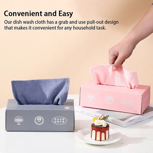 20PCS Microfiber Towel Absorbent Kitchen Cleaning Dishcloth Non-stick ...