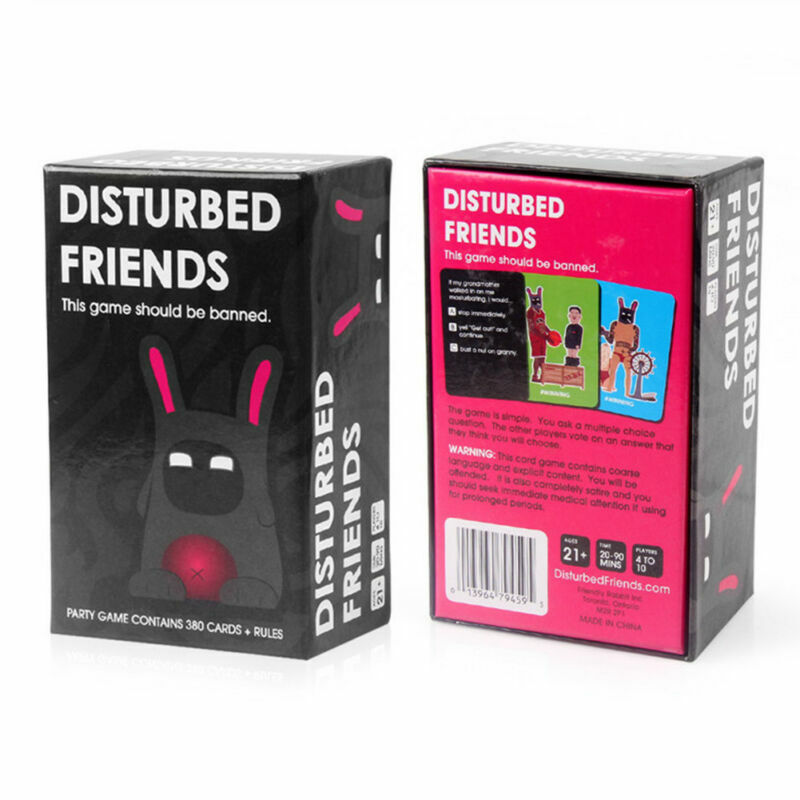 Disturbed Friends Card Game Adult This Party Game Should Be Banned ,New ...