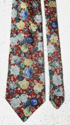 Tango By Max Raab 100% Rayon Floral Print Tie | eBay