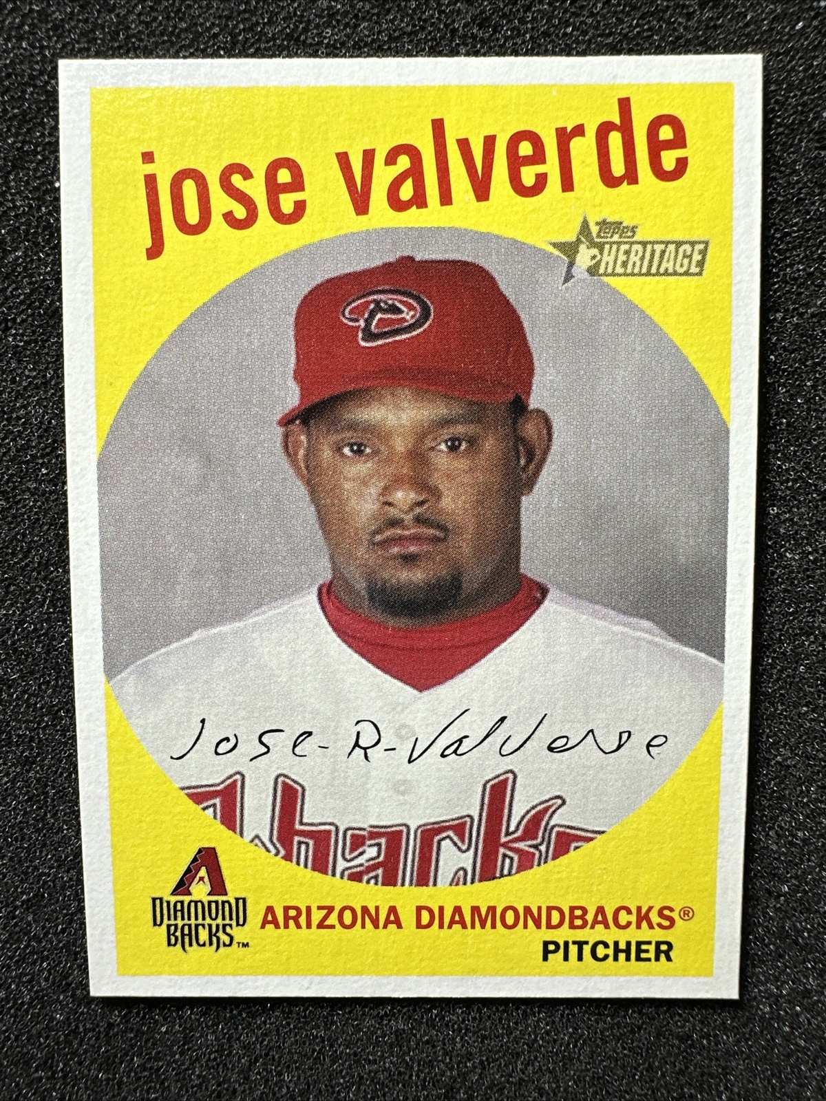 JOSE VALVERDE #196 2008 Topps Heritage QTY Arizona Diamondbacks | eBay