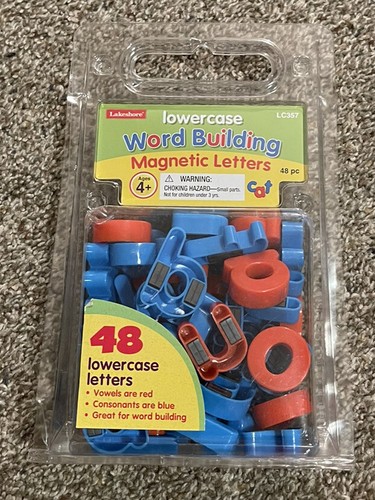Lakeshore Uppercase Word Building Magnetic Letters 48pc Montessori Red Lakeshore Uppercase Word Building Magnetic Letters 48pc Montessori Red