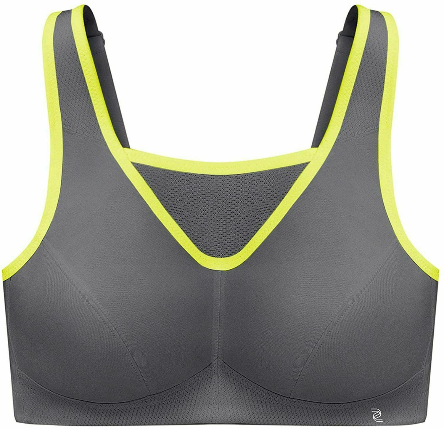 GLAMORISE 34J Magic Lift Gray/Green Seamless Cami Soft Cup Sports Bra ...