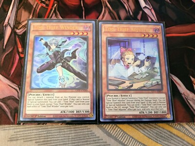 YUGIOH TCG TIME THIEF WINDER + TIME THIEF ADJUSTER GFTP ULTRA 1ST ...