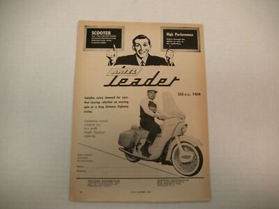 ARIEL LEADER SCOOTER MAGAZINE AD 1959 ORIGINAL | eBay