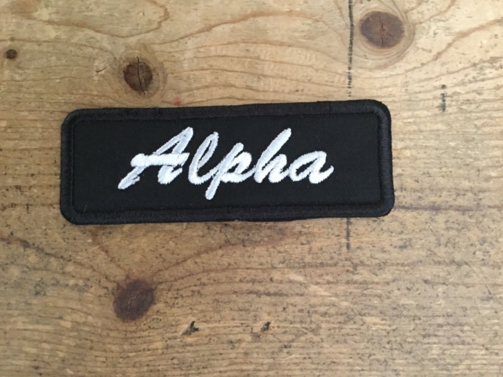Alpha biker patch motorcycle embroidered | eBay