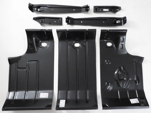 64-67 GTO 442 Skylark Cutlass Trunk Floor Kit 7 PC Panel Pan Brace ...
