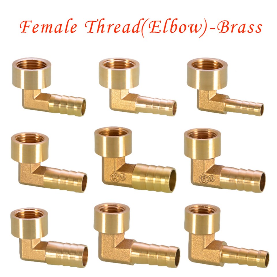 BSP Brass Male/Female Thread Fitting&Stainless Steel Barb Hose Tail End ...