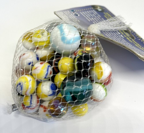 Mega Fun Classic Marbles Net Bag 10 Oz Assortment Ages 5 Included for ...