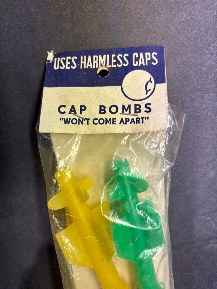 Vintage Cap Rocket Cap Bomb Vintage New In Package "Won't Come Apart ...