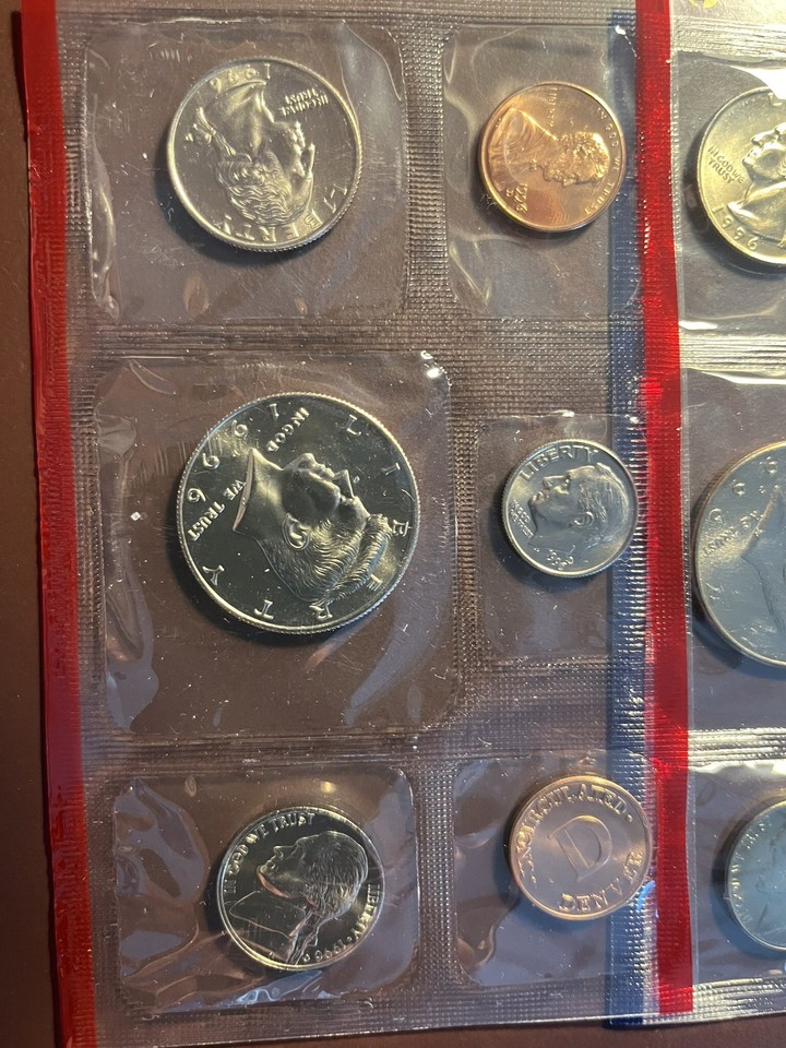 1996 US Mint Set 11 Coin P&D Uncirculated with ** 1996 W West Point ...