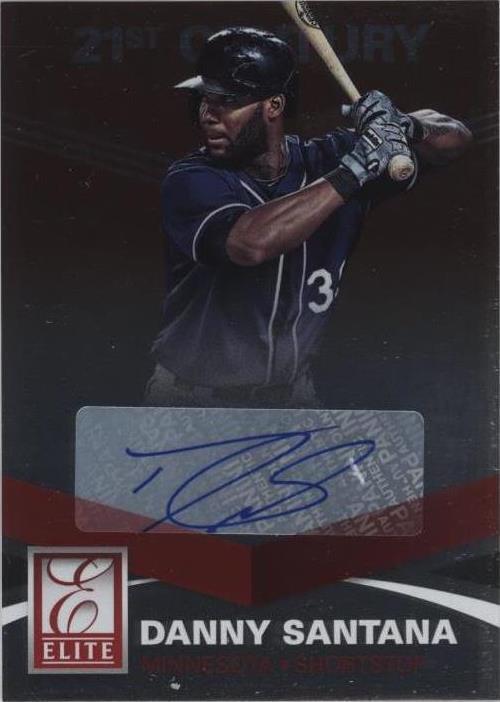 2015 Panini Elite - Signatures Danny Santana #80 21st Century (AU) for ...