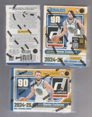 ( 3 ) 2024 25 DONRUSS NBA BASKETBALL FACTORY SEALED BLASTER BOXES - 3 ...