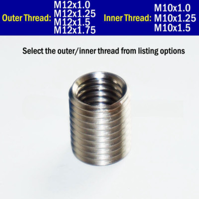 Thread Reducer Male M12 Female M10 x1.0 x1.25 x1.5 x1.75 Fitting ...