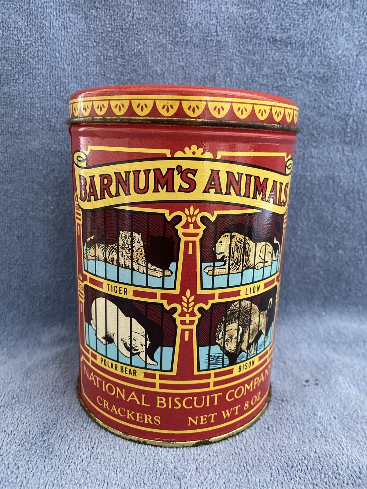 Vintage 1979 Nabisco Barnum's Animal Crackers Tin Can Replica of 1914 ...