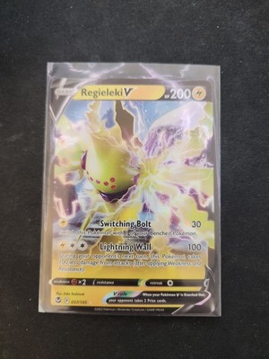 Pokémon TCG Regieleki V Sword & Shield - Silver Tempest 057/195 Holo ...