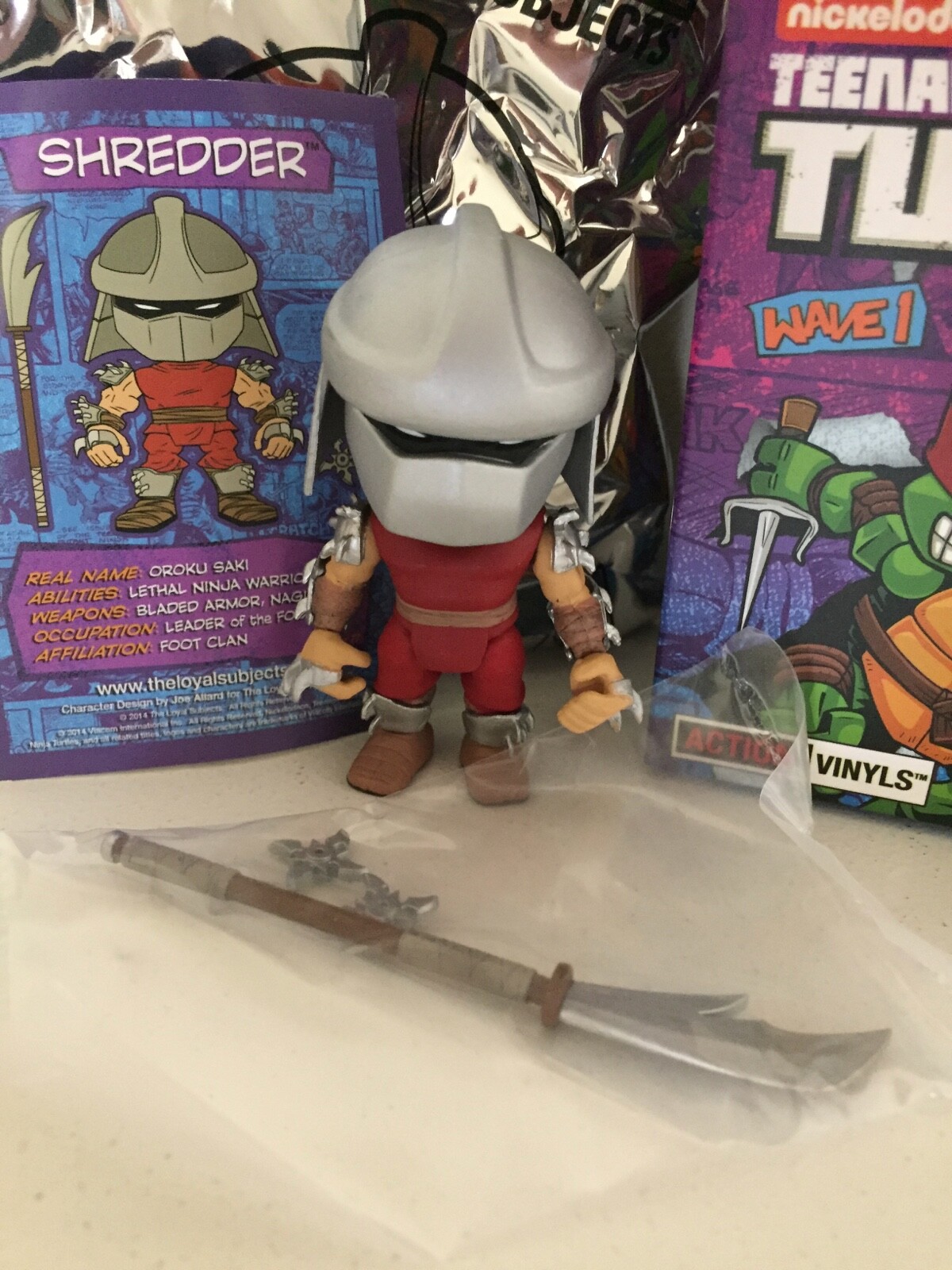 LOYAL SUBJECTS TEENAGE MUTANT NINJA TURTLES "SHREDDER" 3" ACTION VINYL ...