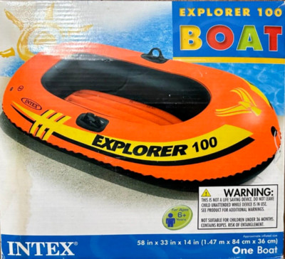 Intex Explorer 100 Inflatable Boat #58329EP New in Box 78257583294| eBay